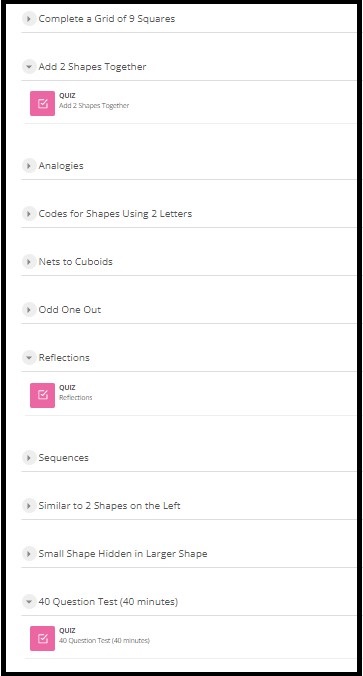 Online Eleven Plus Exams: 11+ Online Non-Verbal Reasoning Course
